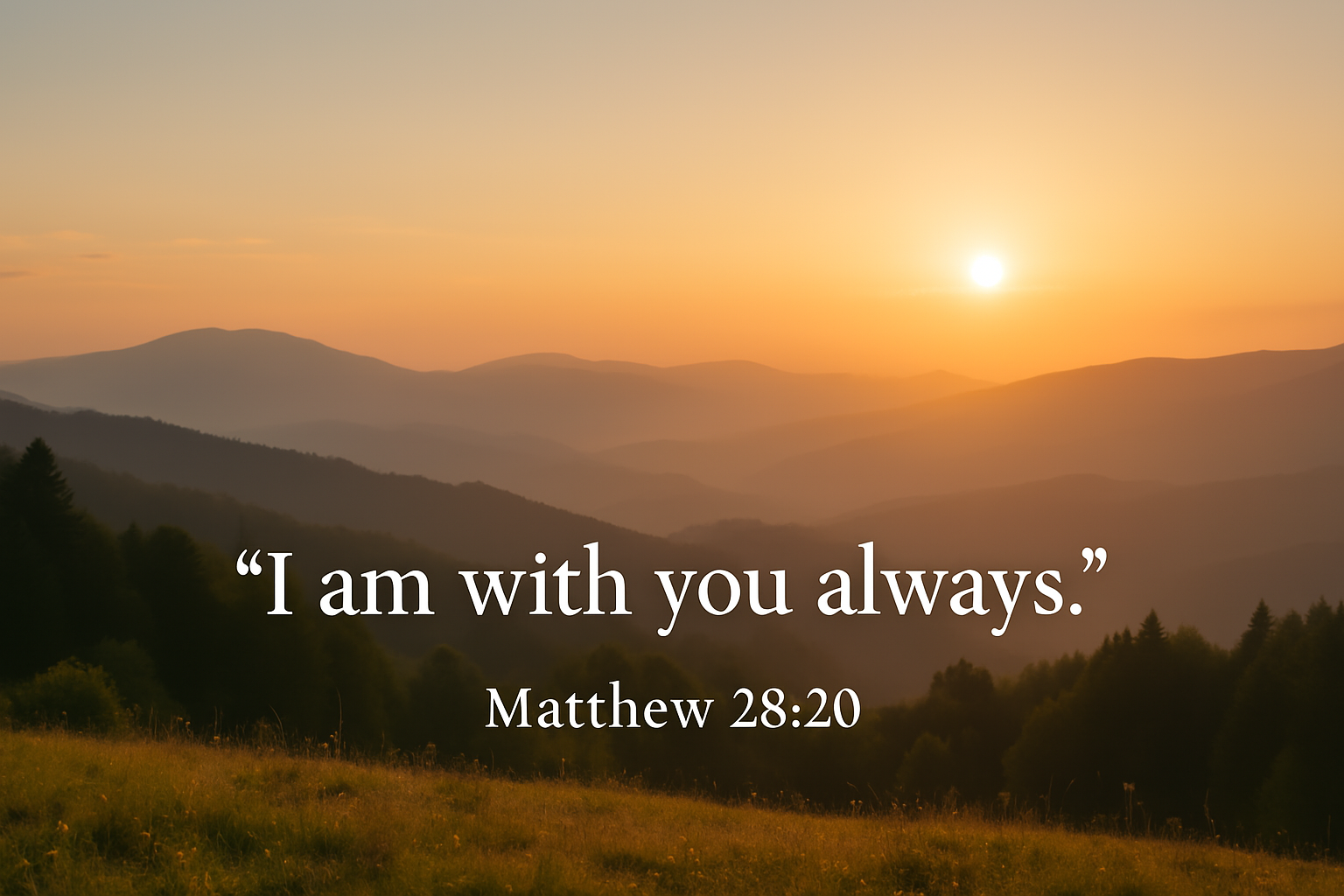 Matthew 28:20 Devotion: Lo, I Am With You Always